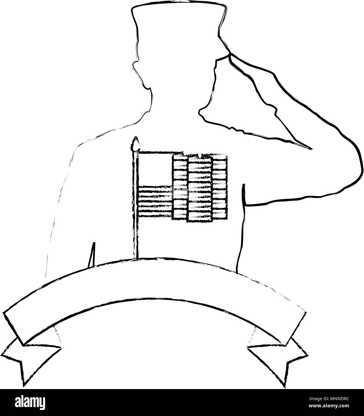 Police flag usa Black and White Stock Photos & Images - Alamy