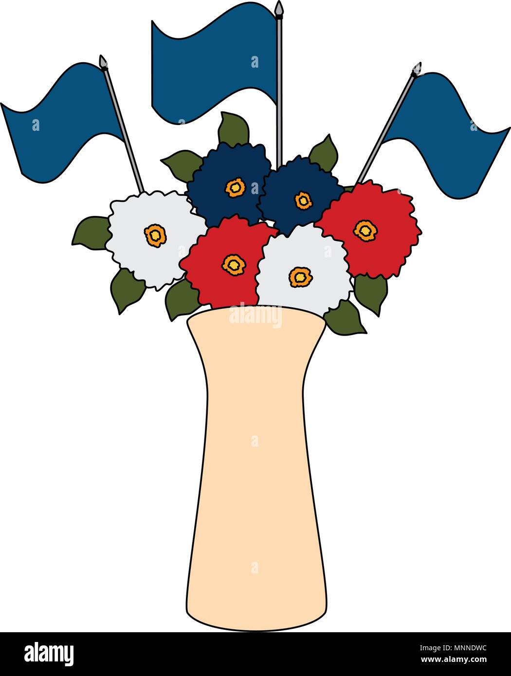 Flags blooming Stock Vector Images - Alamy