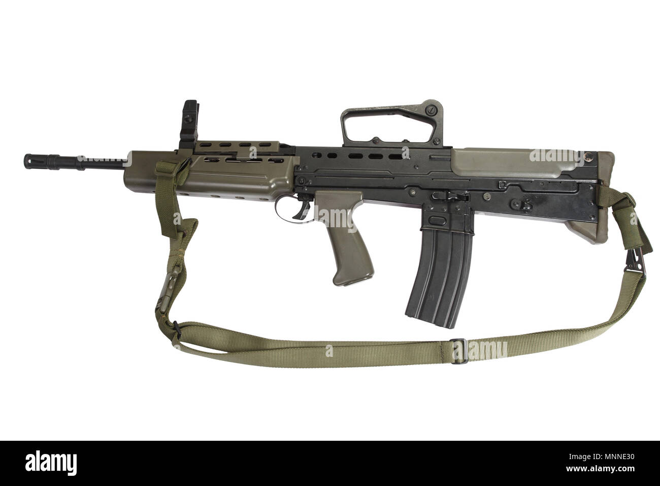 British assault rifle L85A1 isolated on a white background Stock Photo ...