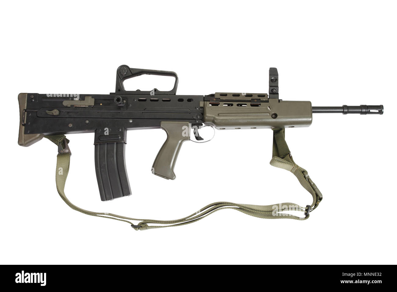 British assault rifle L85A1 isolated on a white background Stock Photo ...