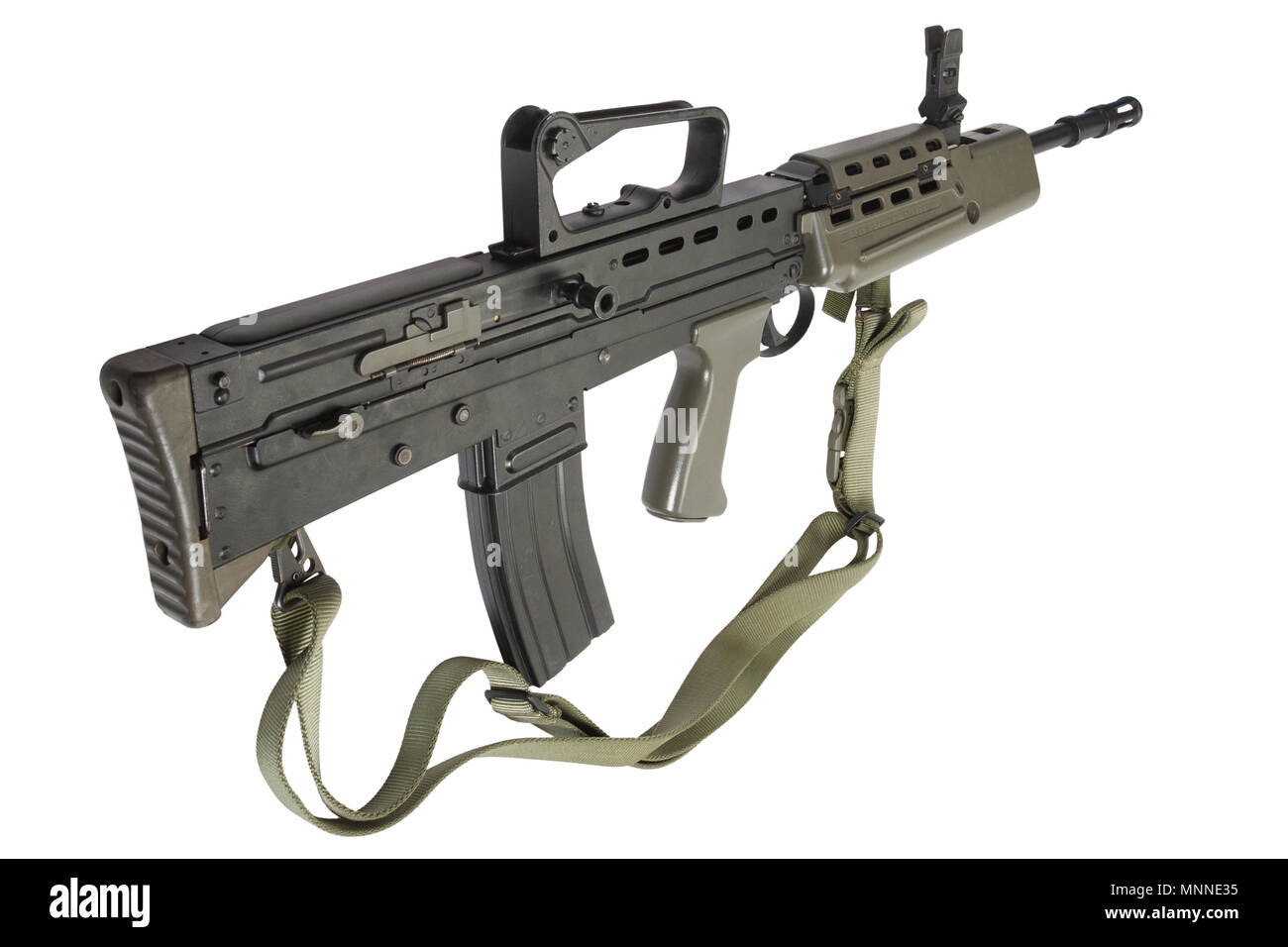 British assault rifle L85A1 isolated on a white background Stock Photo ...