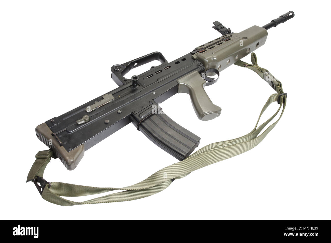 British assault rifle L85A1 isolated on a white background Stock Photo ...