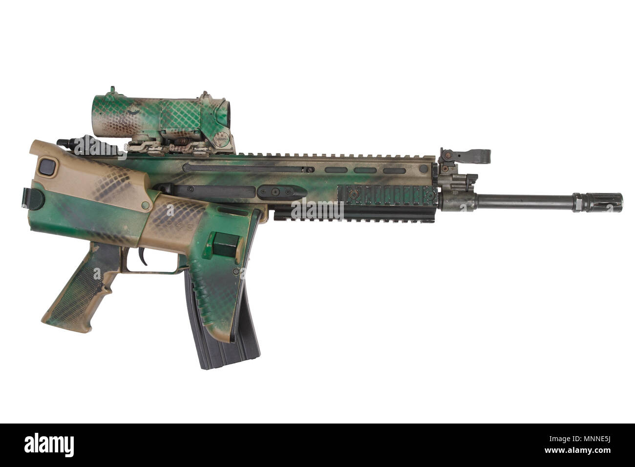 Special Operations Assault Rifle isolated on white Stock Photo - Alamy