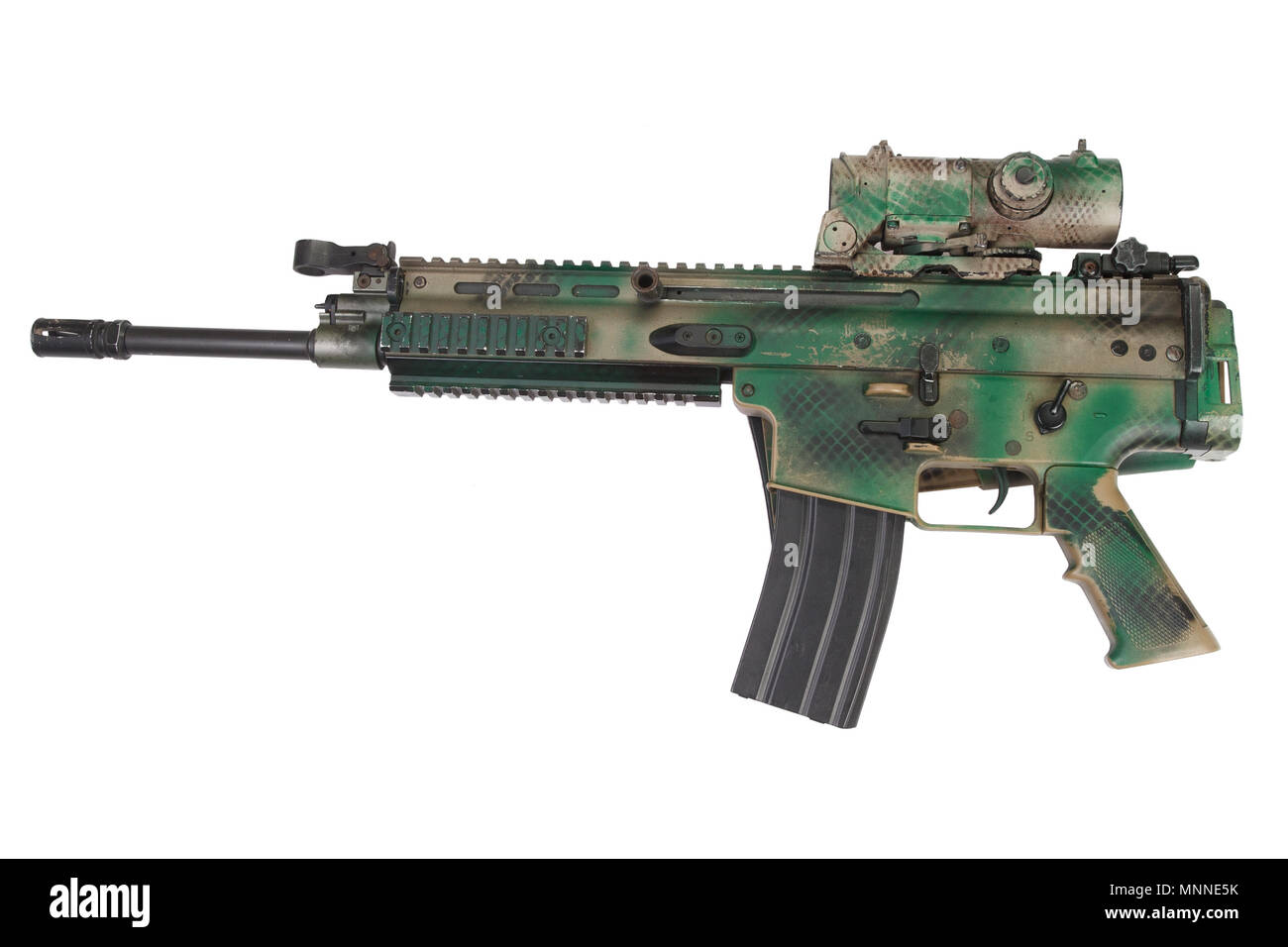 Special Operations Assault Rifle isolated on white Stock Photo - Alamy