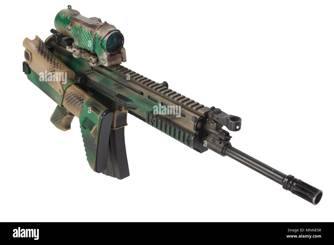 Special Operations Assault Rifle isolated on white Stock Photo - Alamy