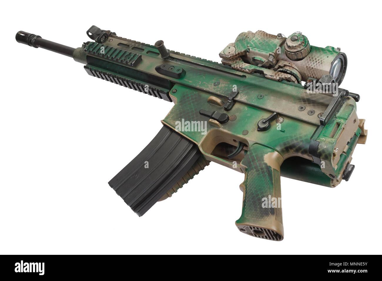 Special Operations Assault Rifle isolated on white Stock Photo - Alamy