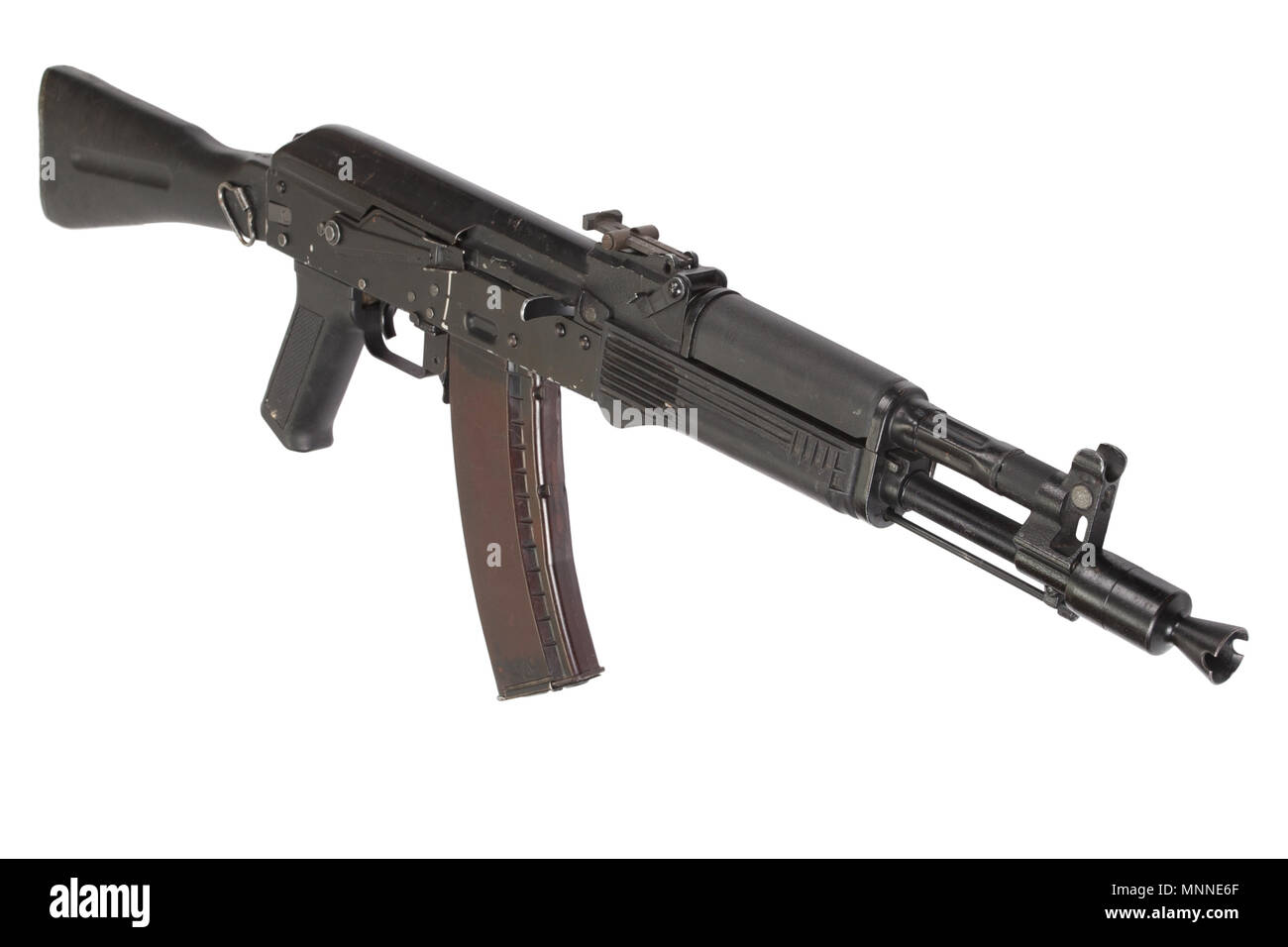modern AK assault rifle isolated on white Stock Photo - Alamy