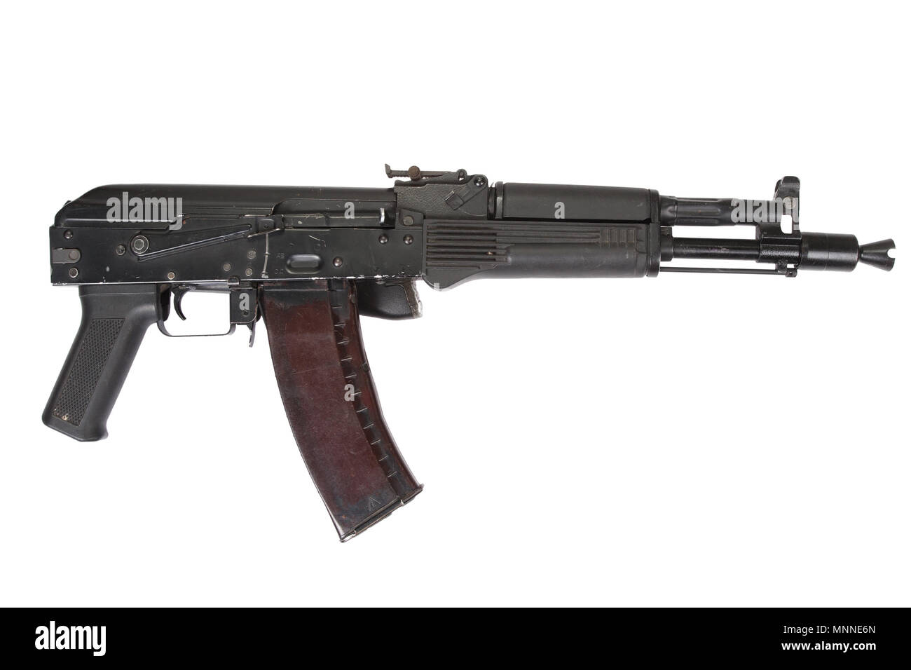 modern AK assault rifle isolated on white Stock Photo - Alamy