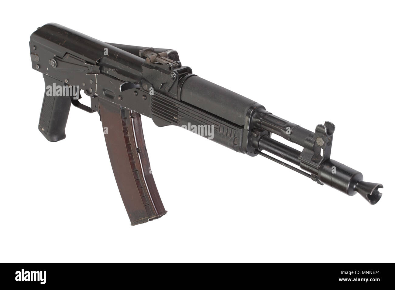 modern AK assault rifle isolated on white Stock Photo - Alamy