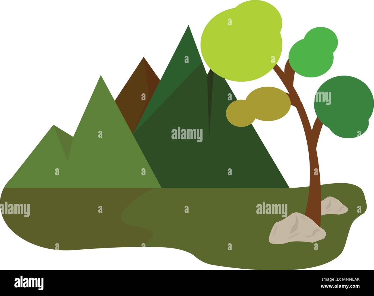 abstract cute landscape Stock Vector Image & Art - Alamy