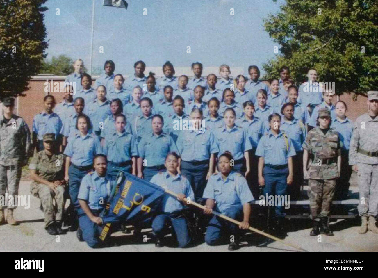 U.S. Army Reserve Sgt. Maribel Cano-Meraz, third row, right, then 17 ...