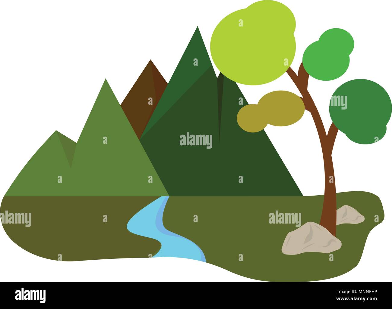 abstract cute landscape Stock Vector Image & Art - Alamy