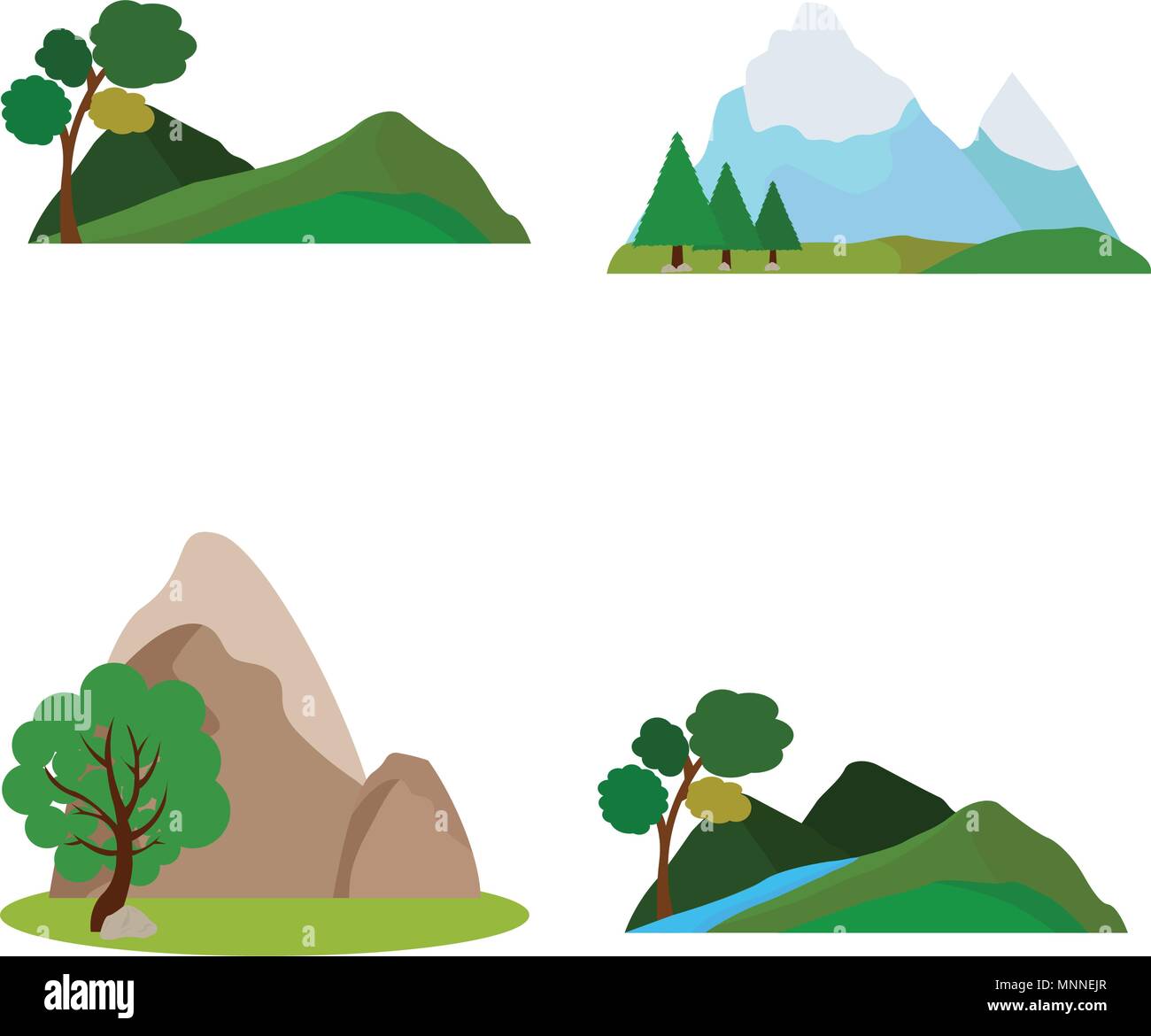 abstract cute landscape Stock Vector Image & Art - Alamy