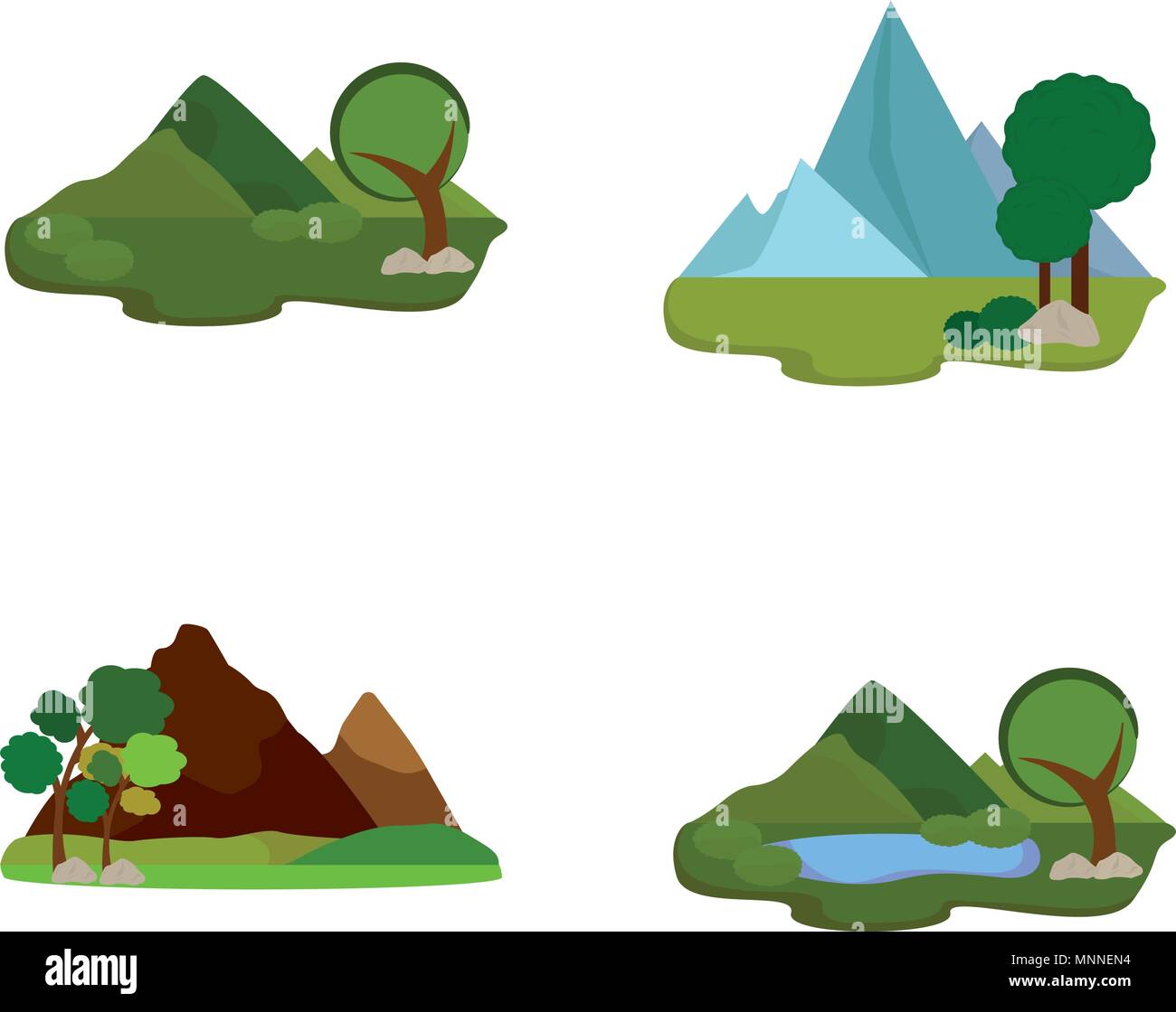 abstract cute landscape Stock Vector Image & Art - Alamy