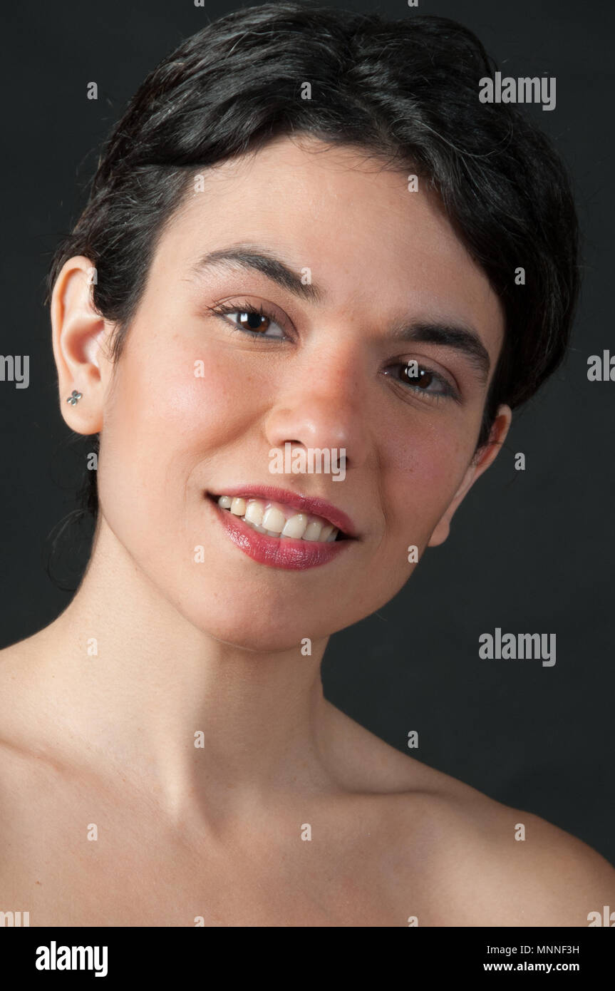 Beautiful woman interested Stock Photo - Alamy