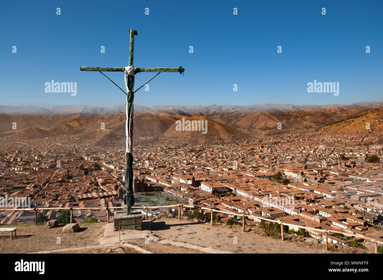 Culture and christianity in Cuzco Peru Stock Photo - Alamy