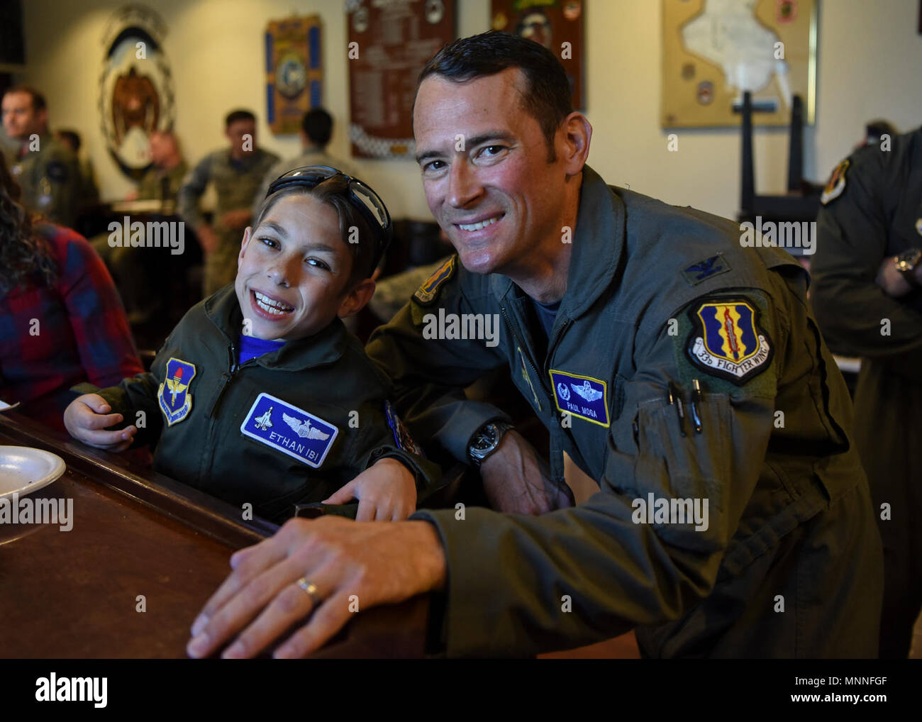 U.S. Air Force Col. Paul D. Moga, 33rd Fighter Wing commander, poses ...