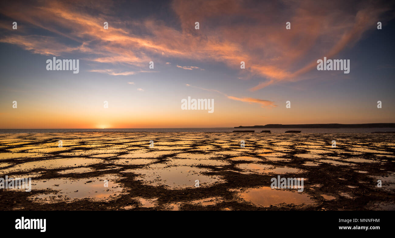 Patagonia sunset reflection Stock Photo - Alamy