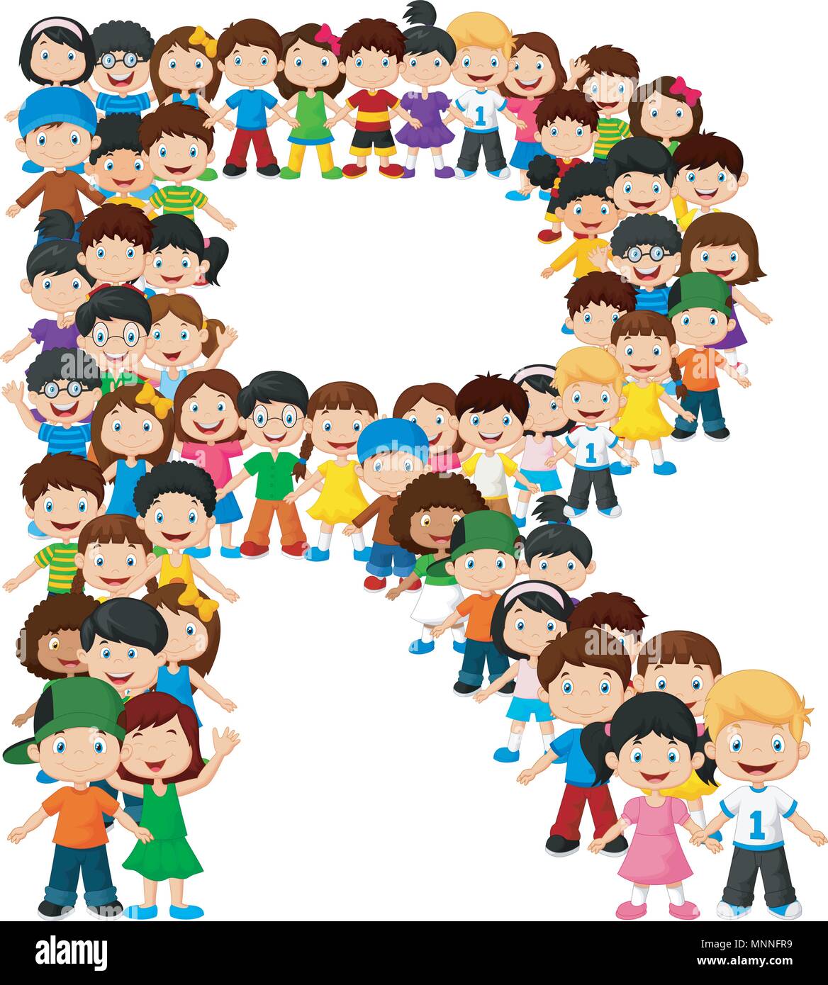 Little kids form alphabet R Stock Vector Image & Art - Alamy