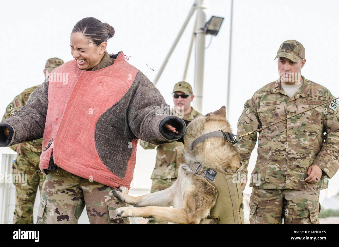 U.S. Air Force Maj. Amber El-Amin, director of operations for the 379th ...