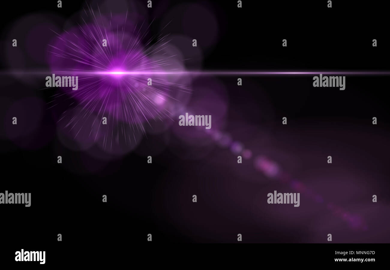 Lens flare or Star flare in black background.Modern nature flare effect ...