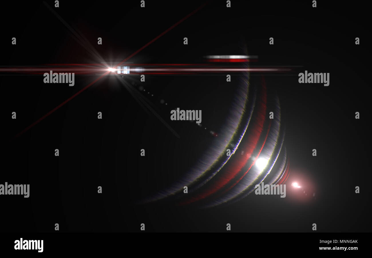 Lens flare or Star flare in black background.Modern nature flare effect ...