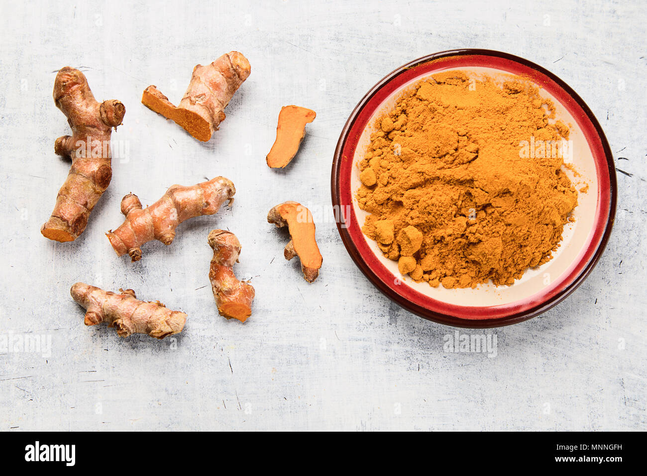 Turmeric (curcuma). Indian oriental spice Stock Photo - Alamy