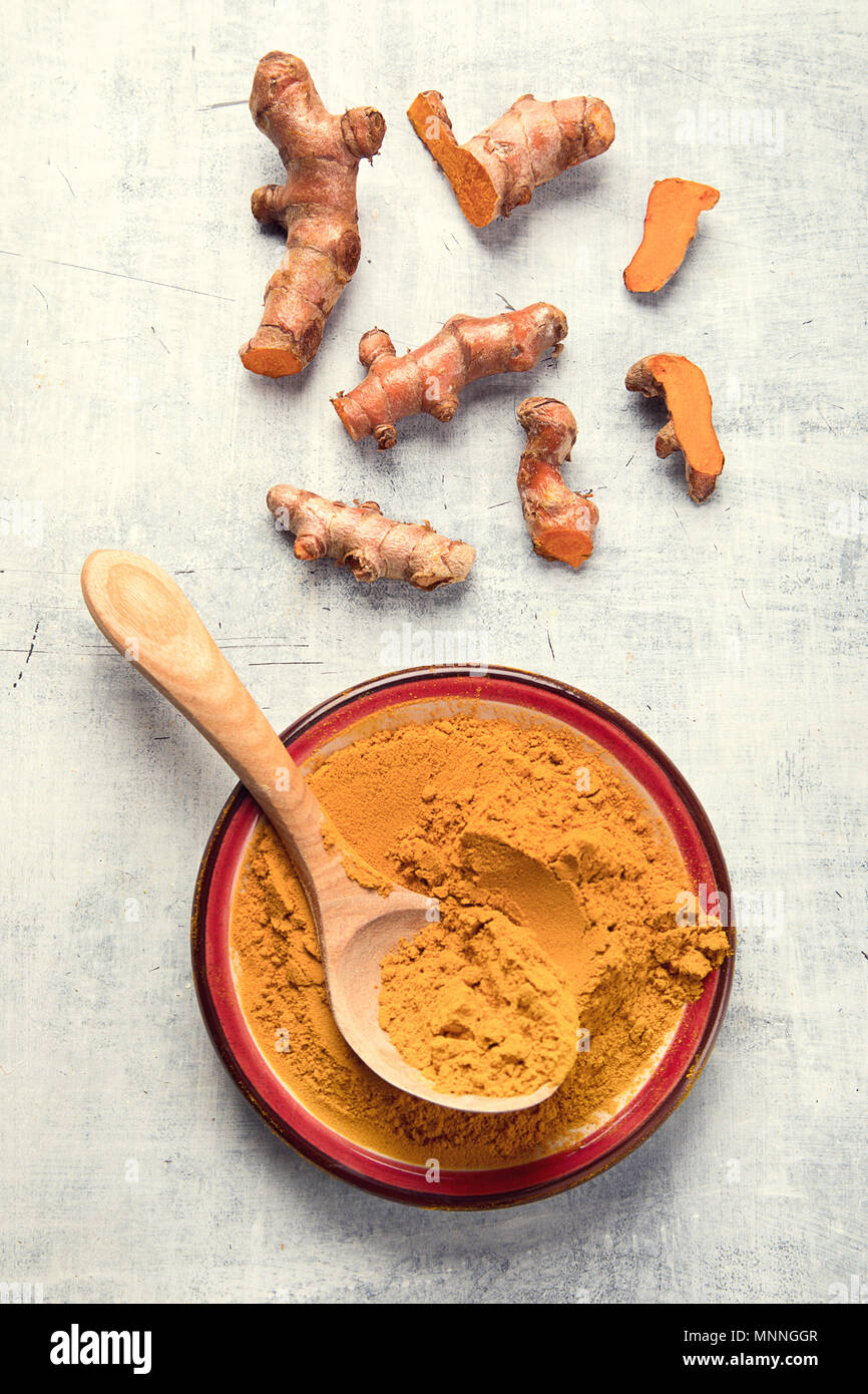 Turmeric (curcuma). Indian oriental spice Stock Photo - Alamy