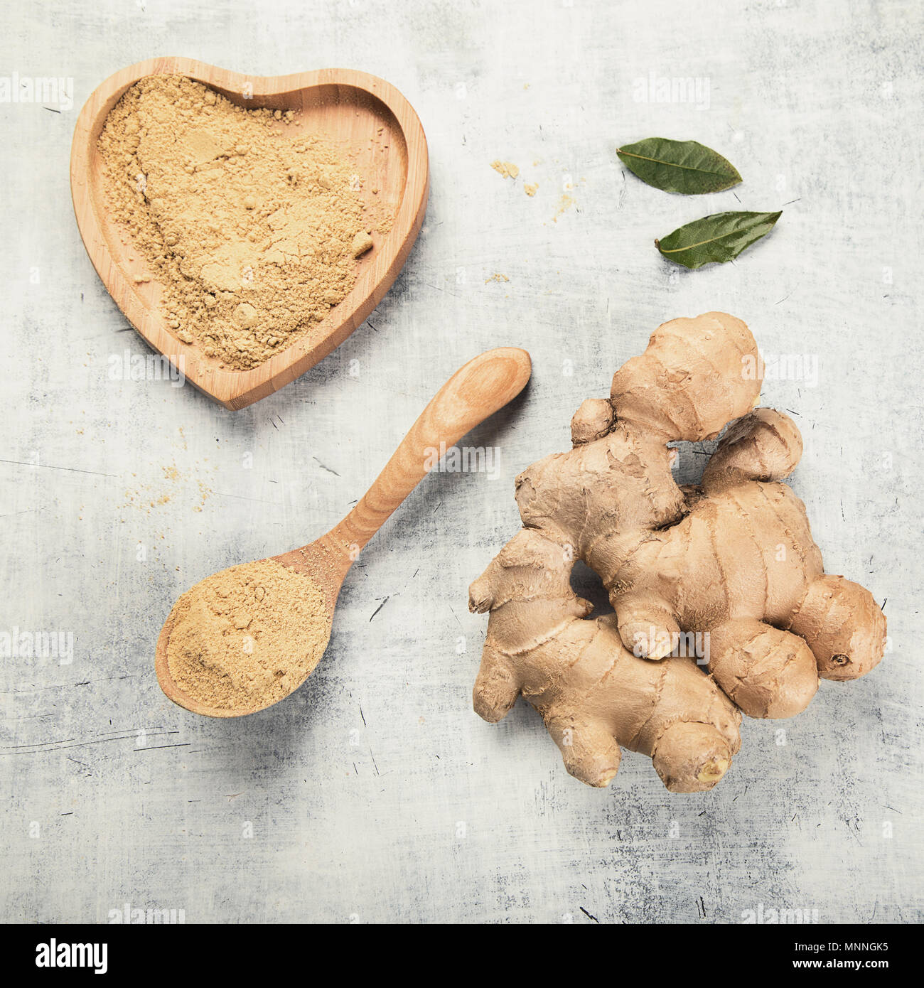 Fresh ginger root. View from above Stock Photo - Alamy