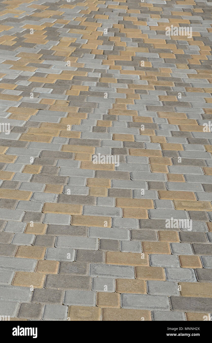 Cobbles texture - hard pavement, a kind of pavement, laid out by flat ...