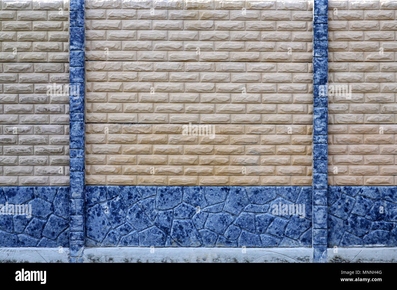 Stone fence texture - building feature. The texture of a modern ...