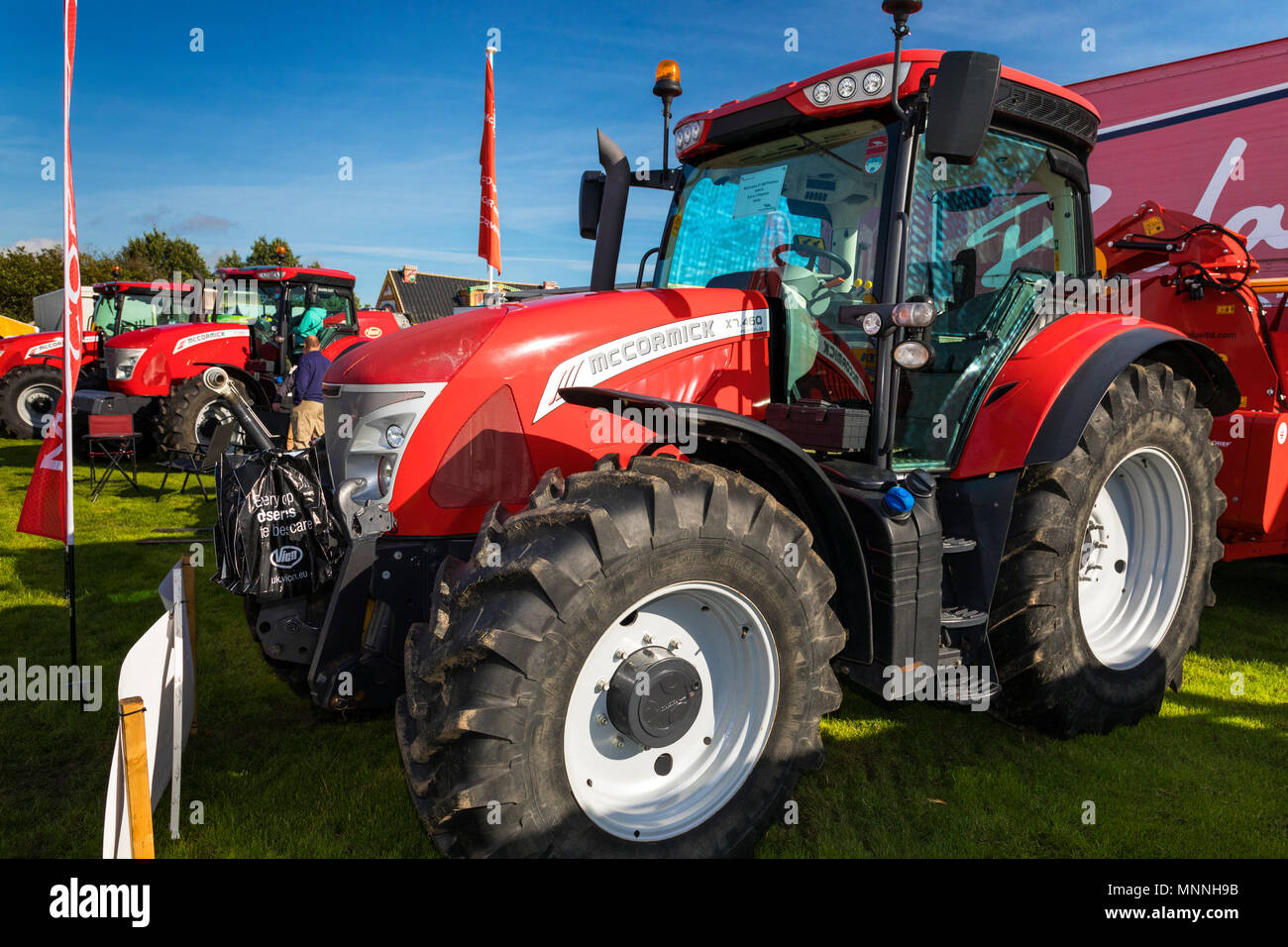 Tractor display at Stokesley Show, North Yorkshire, England, UK Stock ...