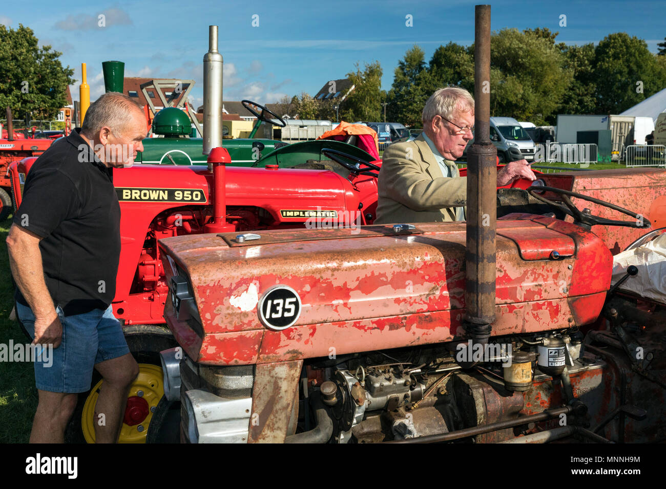 Tractor display at Stokesley Show, North Yorkshire, England, UK Stock ...