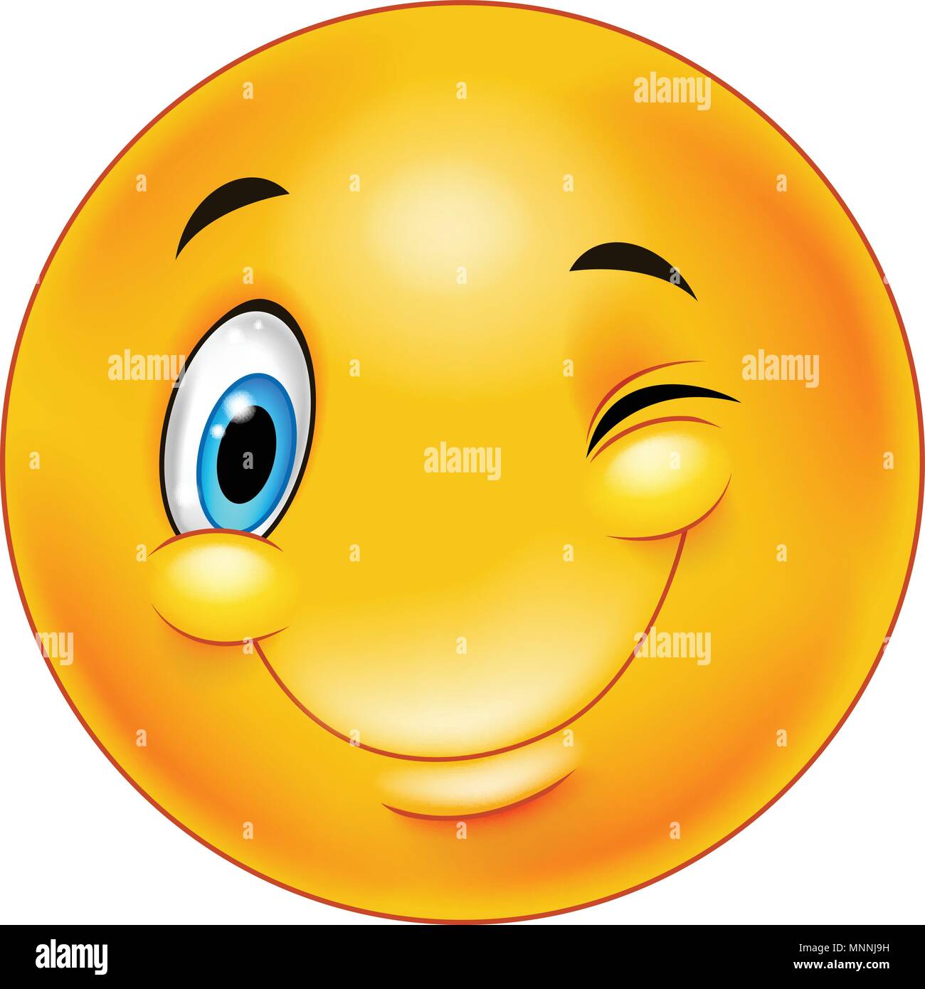 Winking emoji emoticon smiley hi-res stock photography and images - Alamy