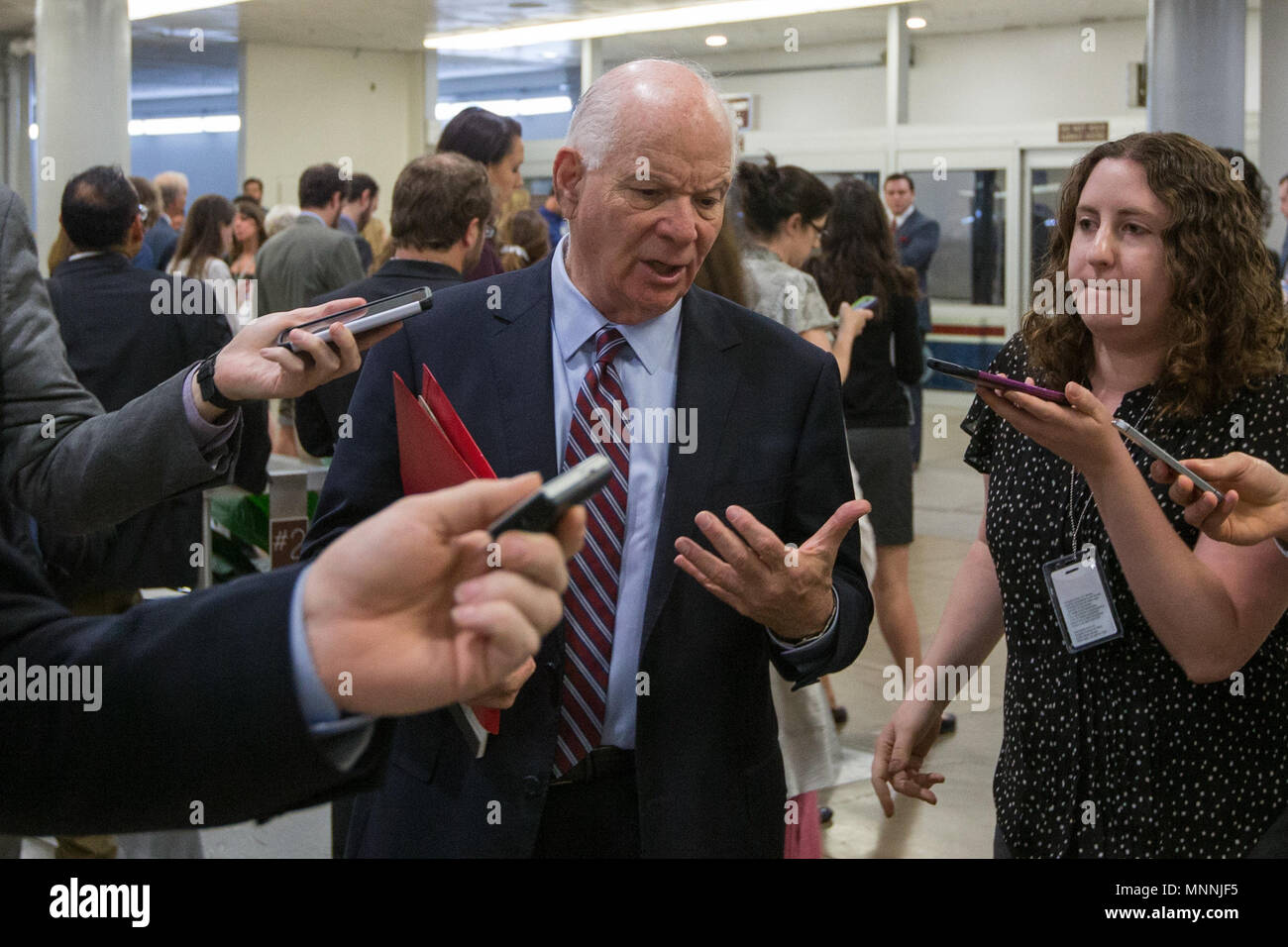 Senator Ben Cardin (D-MD) speaks with reporters in the U.S. Capitol ...