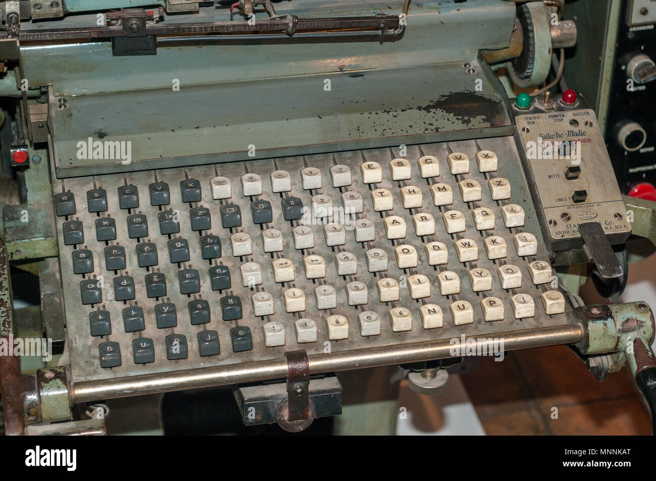 Linotype machine, model Neotype H121, star parts & Co, Girona city ...