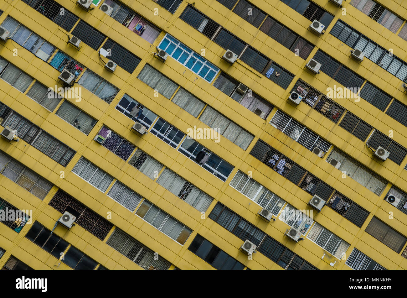 Facade of the People’s Park Complex, landmark of Chinatown Singapore ...