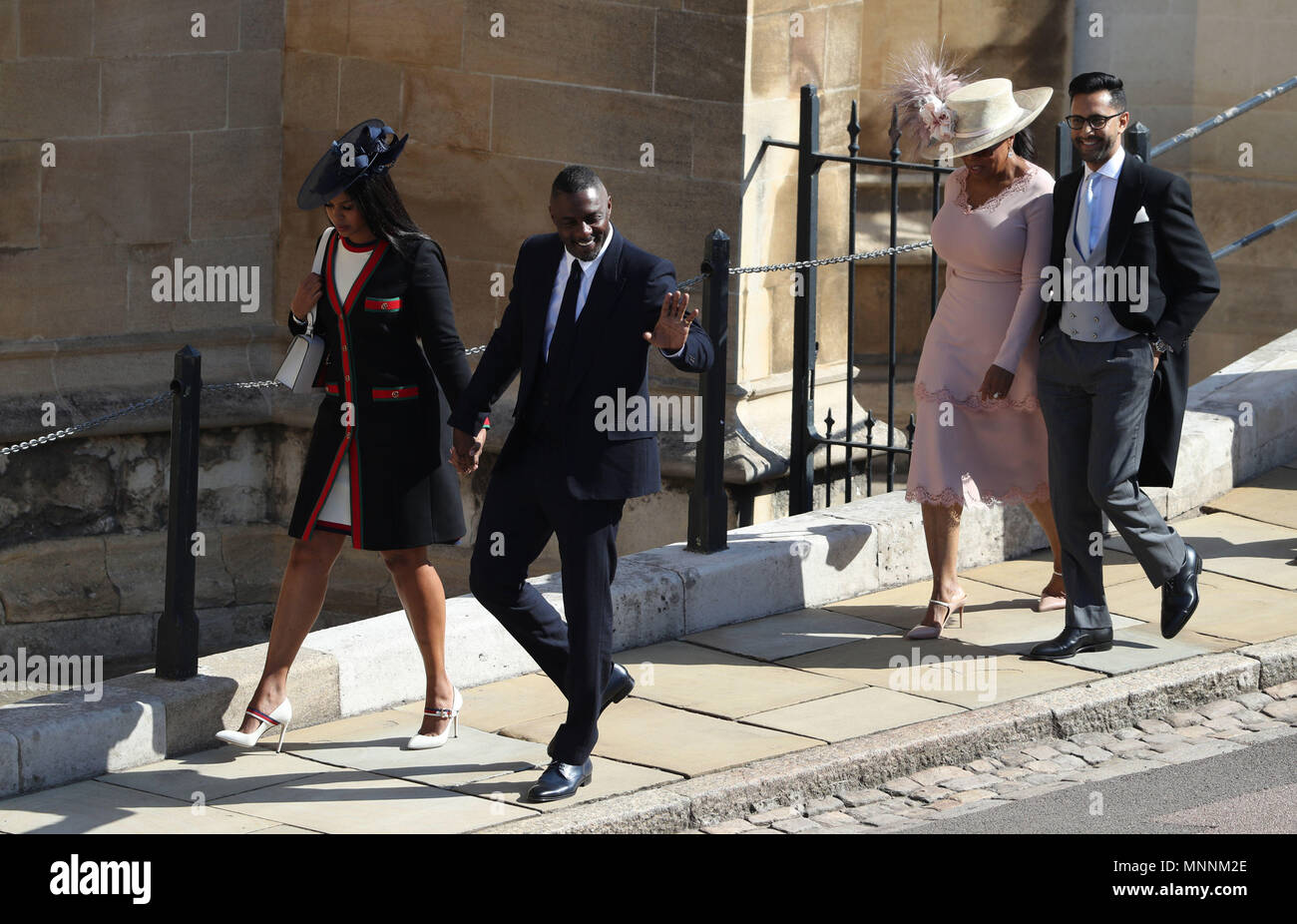 Idris Elba (second from left) and Oprah Winfery (second from right ...