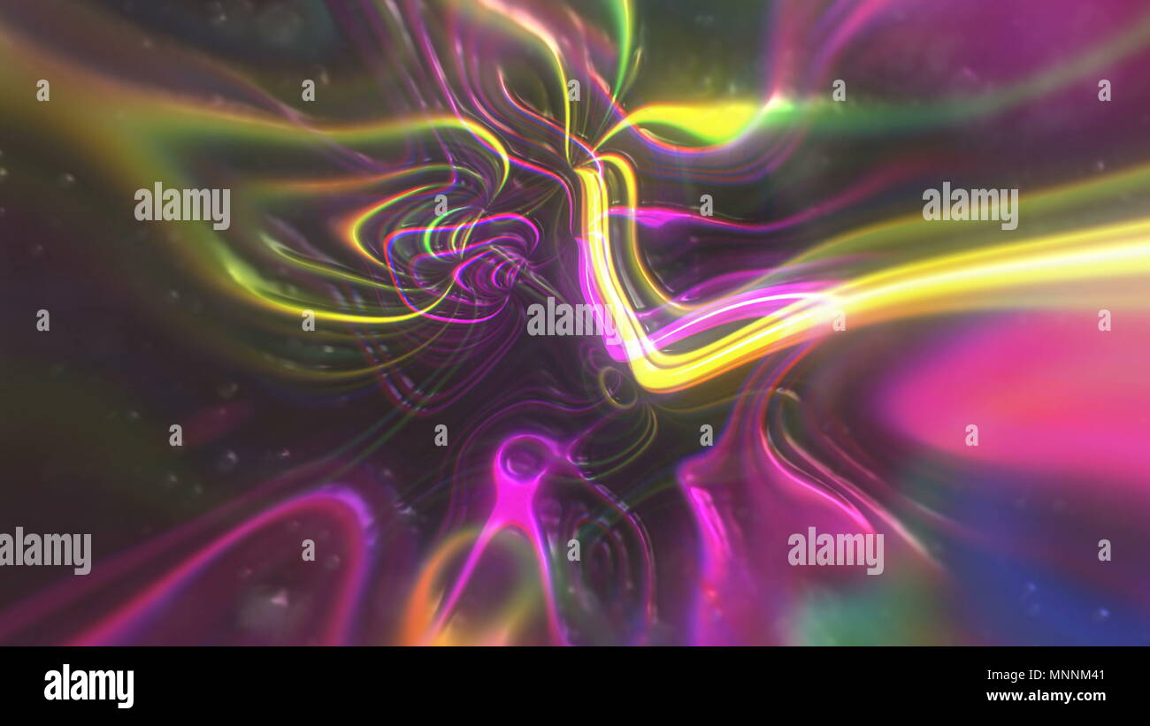 Abstract glow energy background with visual illusion and wave effects, 3d render computer ...