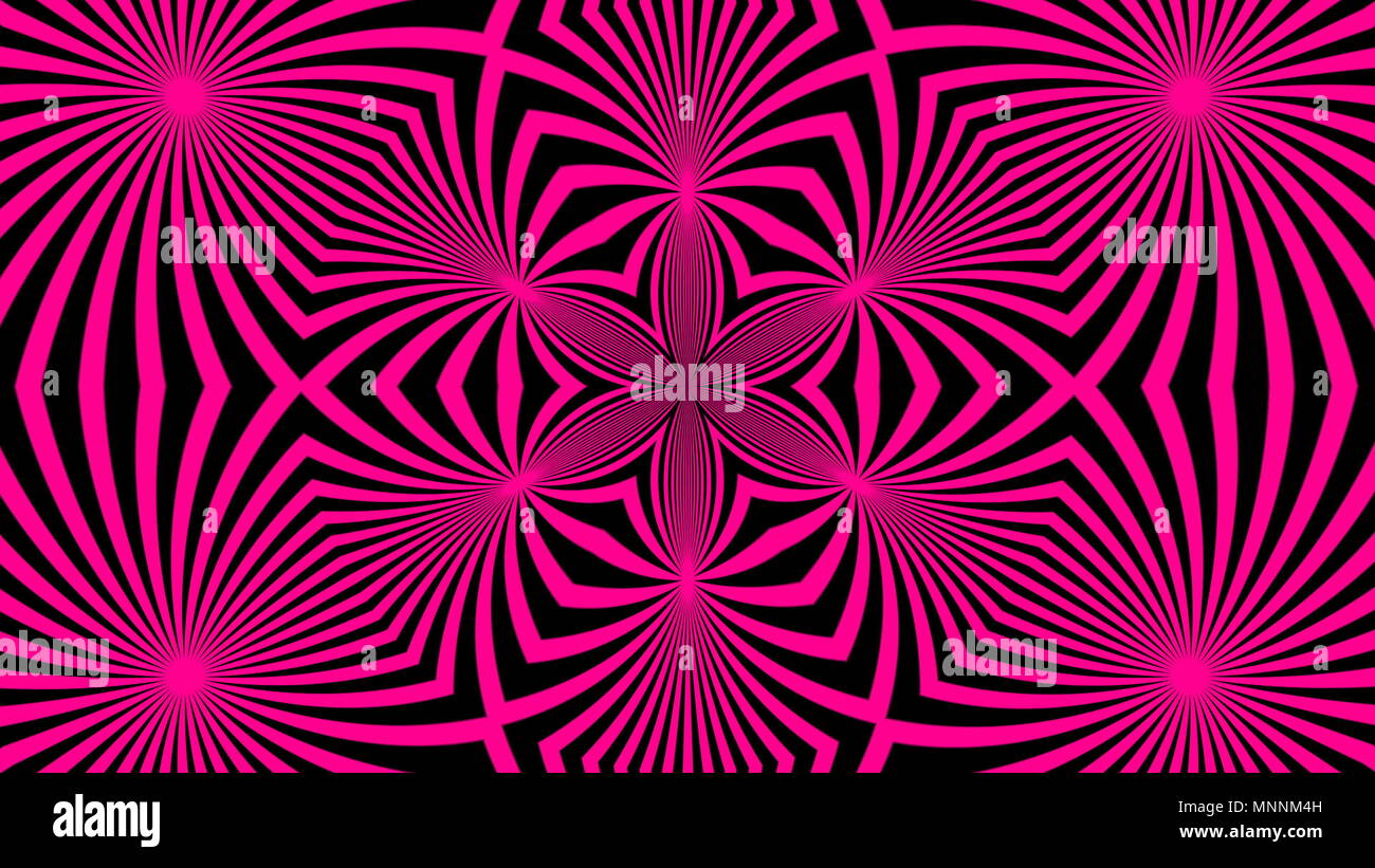 Beautiful abstract symmetry kaleidoscope with bright lines, 3d rendering backdrop, computer ...