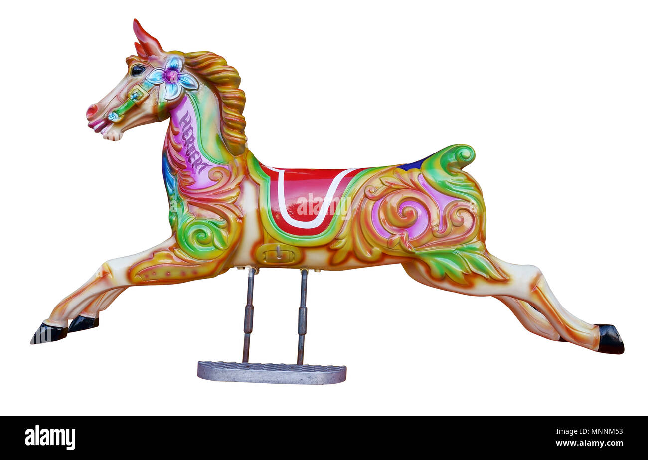 Fairground ride horse hi-res stock photography and images - Alamy