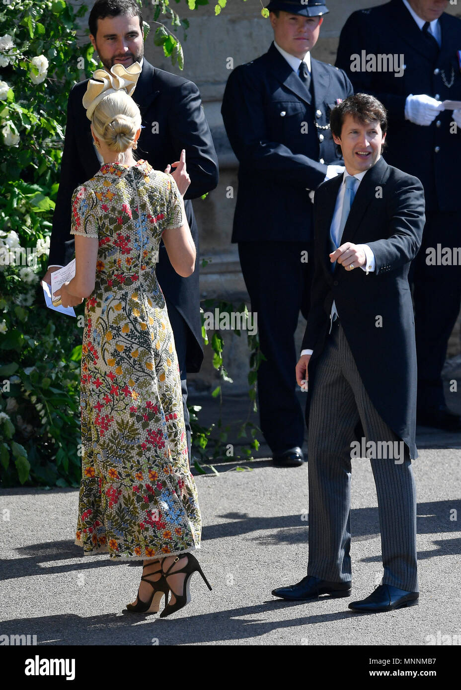 Singer James Blunt arrives with his wife Sofia Wellesley at Windsor ...