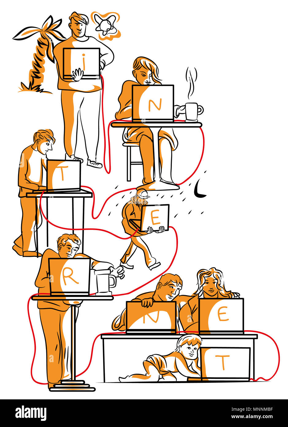 internet network. Stay connected with internet. internet connecting ...