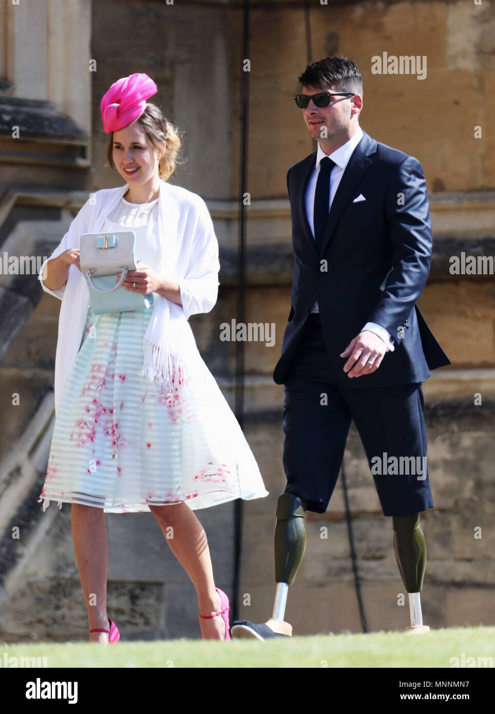Parasport athlete David Henson and his wife Hayley Henson arrive at St ...