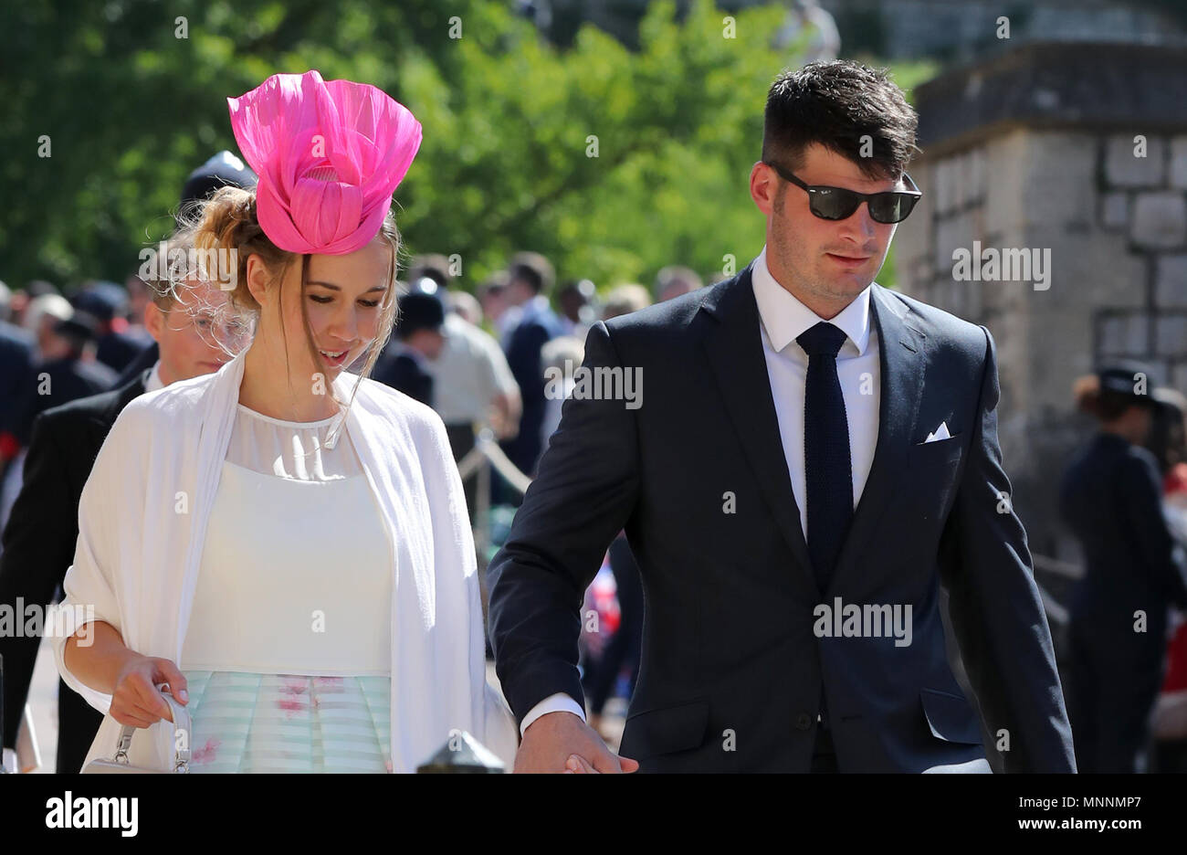 Parasport athlete David Henson and his wife Hayley Henson arrive at St ...