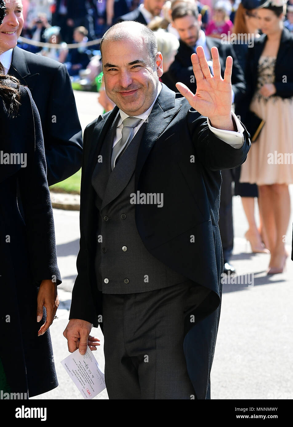 Rick Hoffman arrives at St George's Chapel at Windsor Castle for the ...