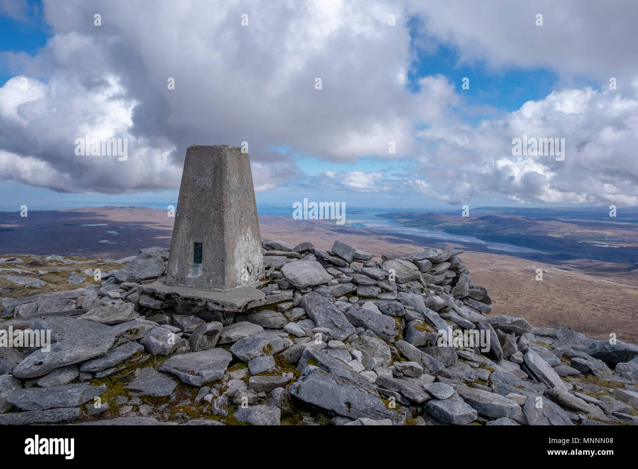 The Summit of Ben Hope, Scotlands most northerly Munro, Sutherland ...