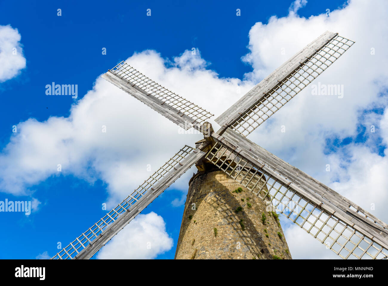 Old and beautiful historic windmill Stock Photo - Alamy