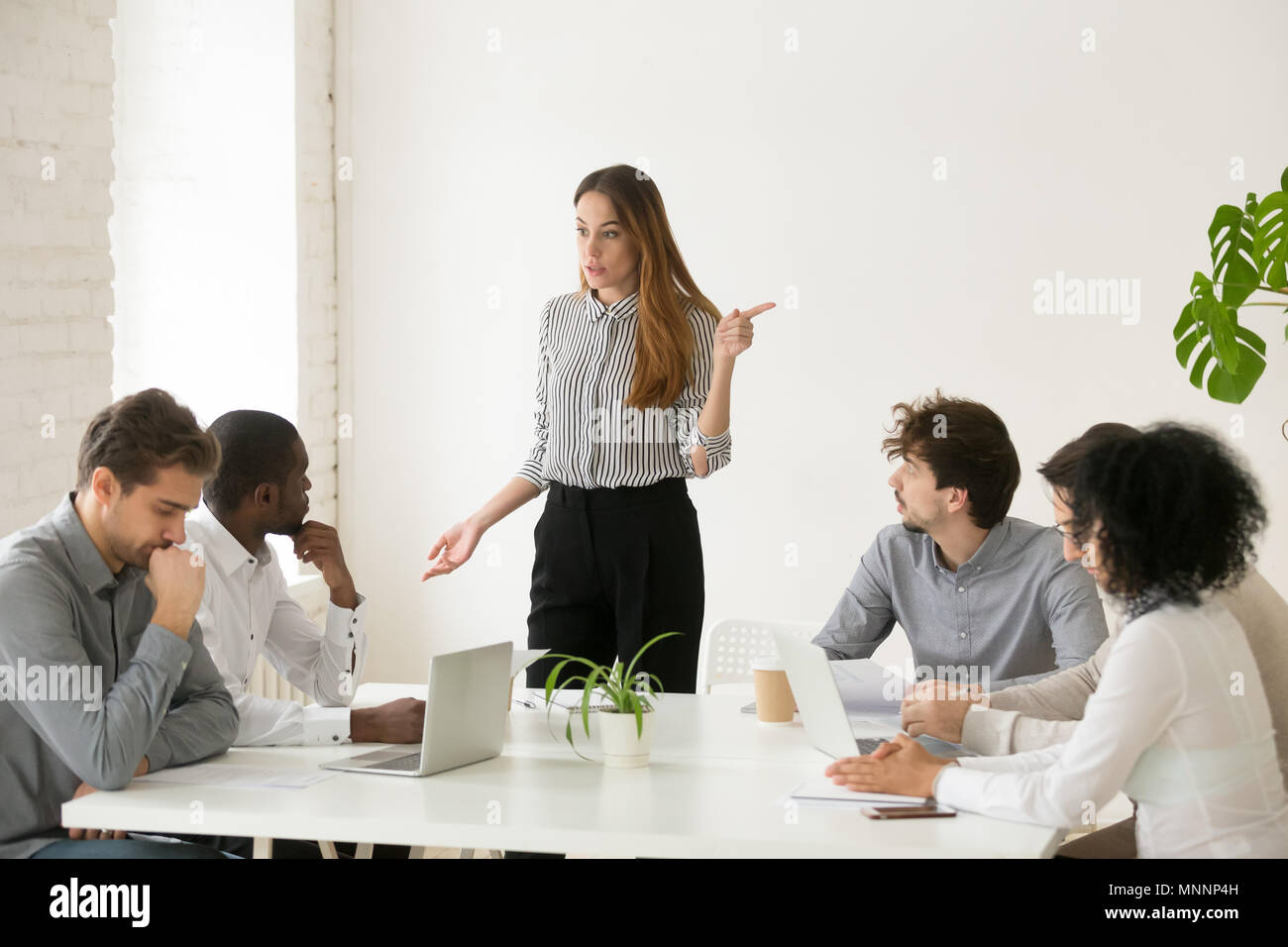 Office manager firing staff hi-res stock photography and images - Alamy