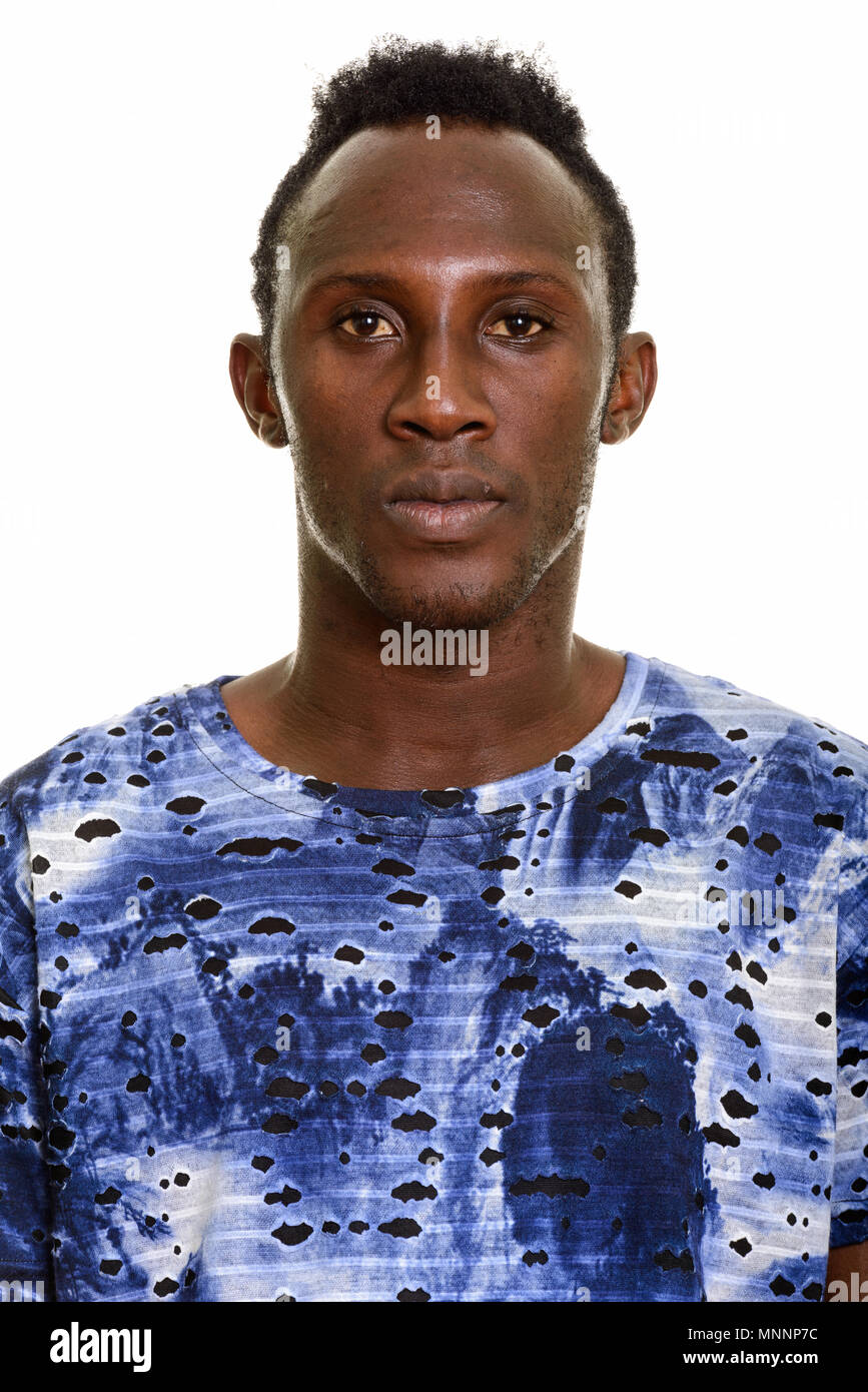 Close up young black man hi-res stock photography and images - Alamy